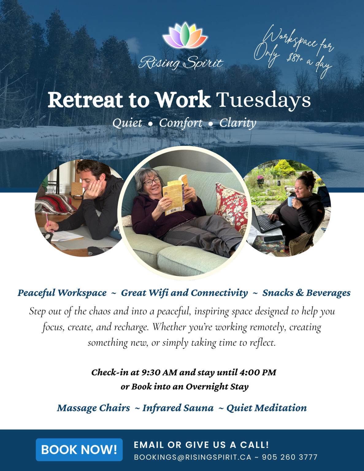 Retreat to Work Tuesdays – Rising Spirit